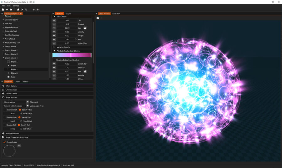 New Alpha Version Released with 3D effects! - RigzSoft - Particle Effects Software and Particle ...