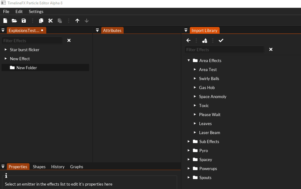 New Alpha version with library importer - RigzSoft - Particle Effects Software and Particle Shapes
