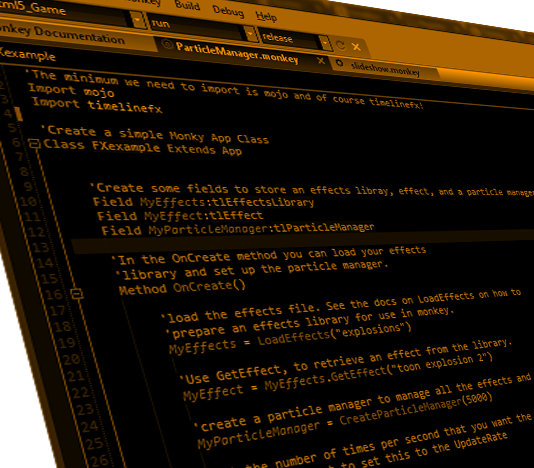 Monkey library for TimelineFX - RigzSoft - Particle Effects Software ...