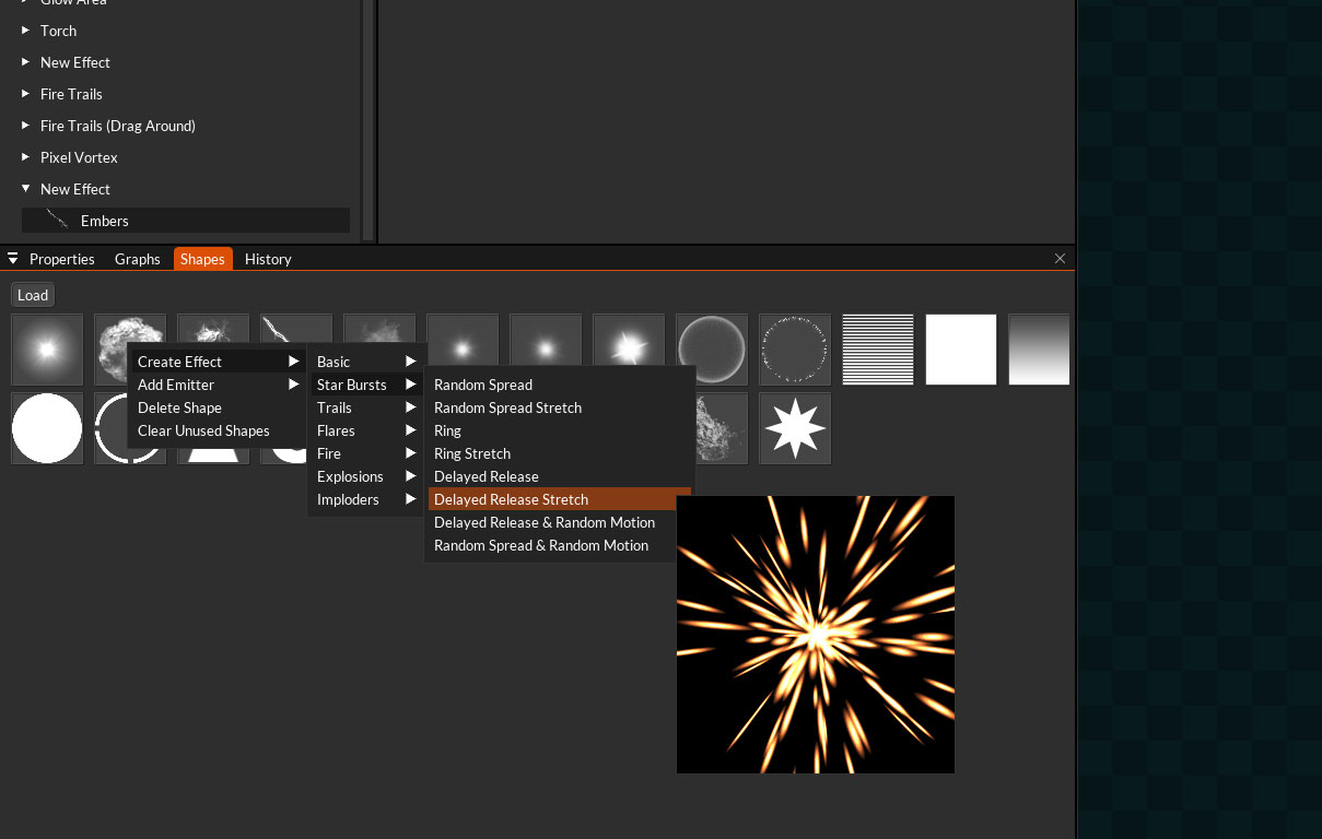 Presets update for gradients and emitters - RigzSoft - Particle Effects Software and Particle Shapes