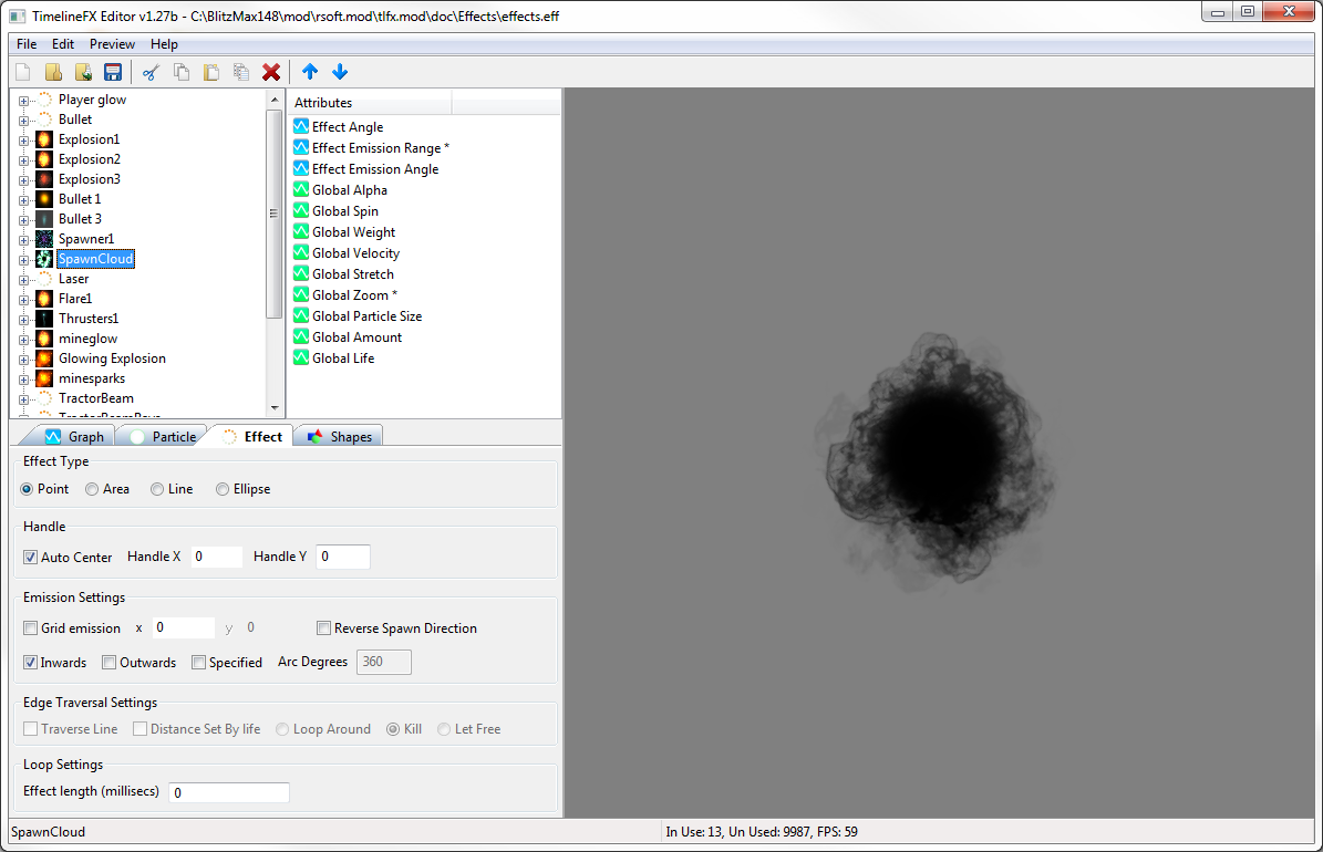 TimelineFX Particle Effects Editor - RigzSoft - Particle Effects Software and Particle Shapes
