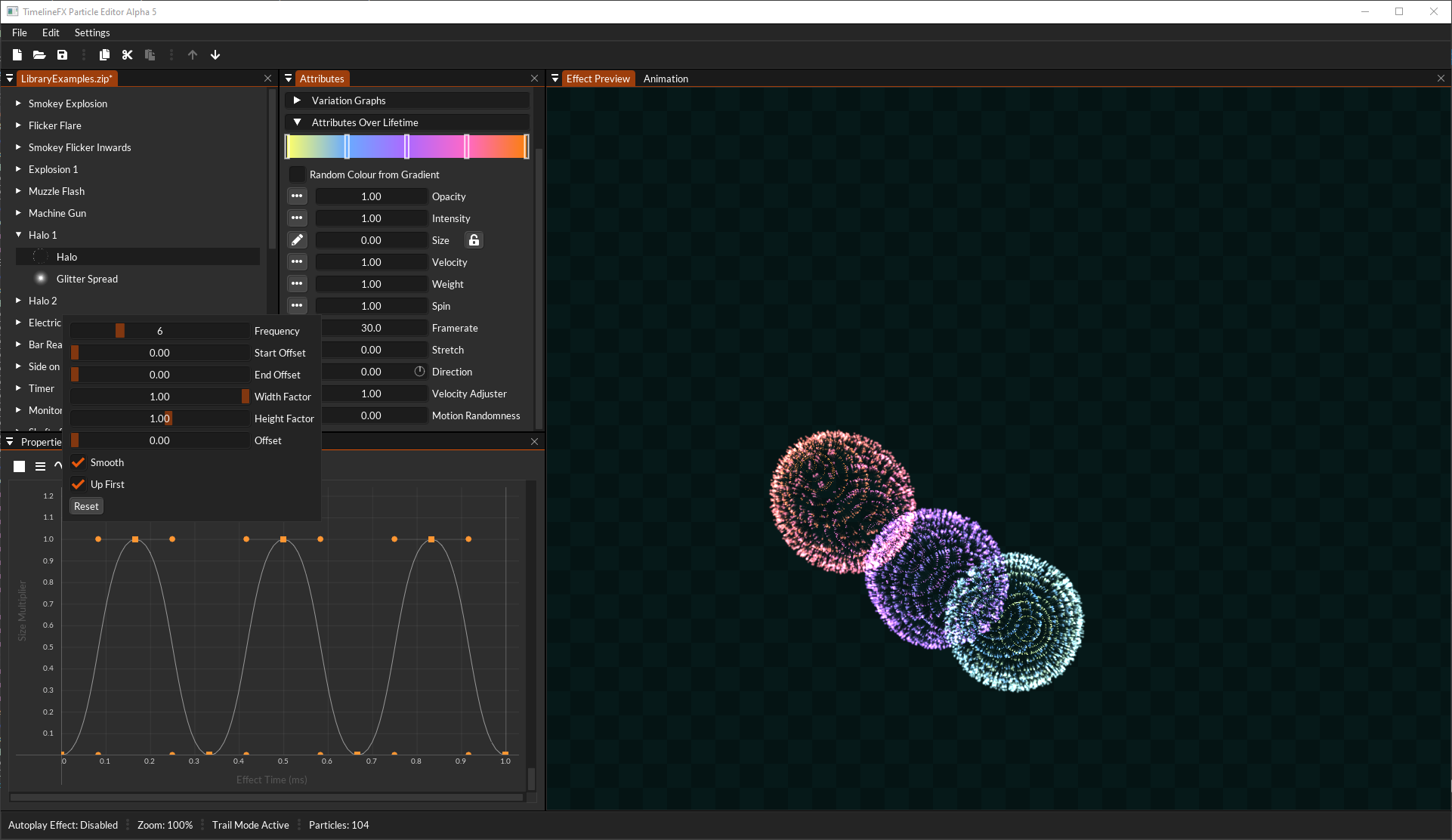 Alpha 5 Released, Graph Presets - RigzSoft - Particle Effects Software ...