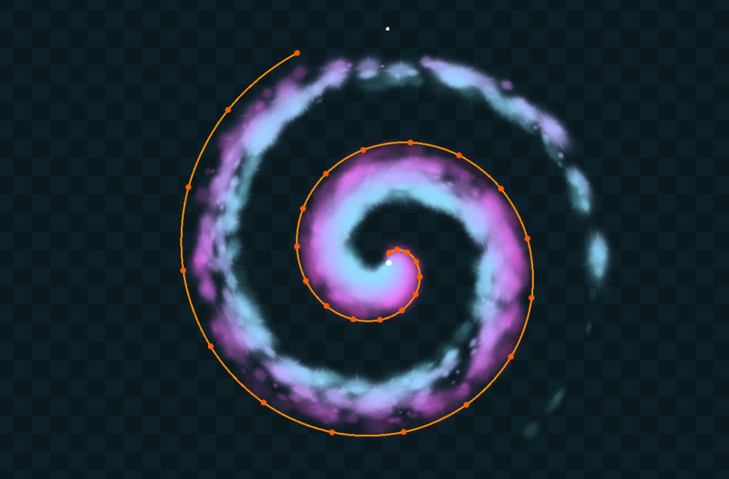 2dpathexample - RigzSoft - Particle Effects Software and Particle Shapes