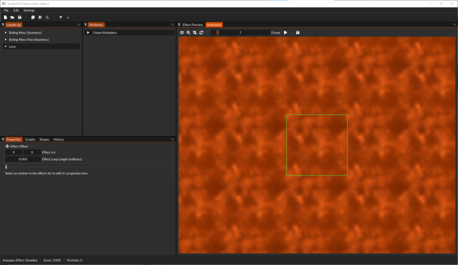 Alpha 3 Released - Seamless texture previews - RigzSoft - Particle Effects Software and Particle ...